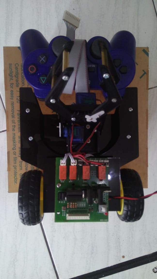 Robot mini transporter RC pengangkat barang / robot forklift - JUAL ...